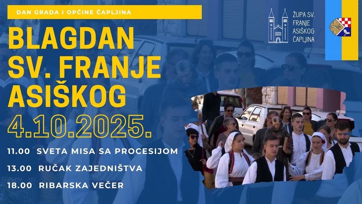 U subotu, povodom blagdana svetog Franje, održat će se tradicionalna ...